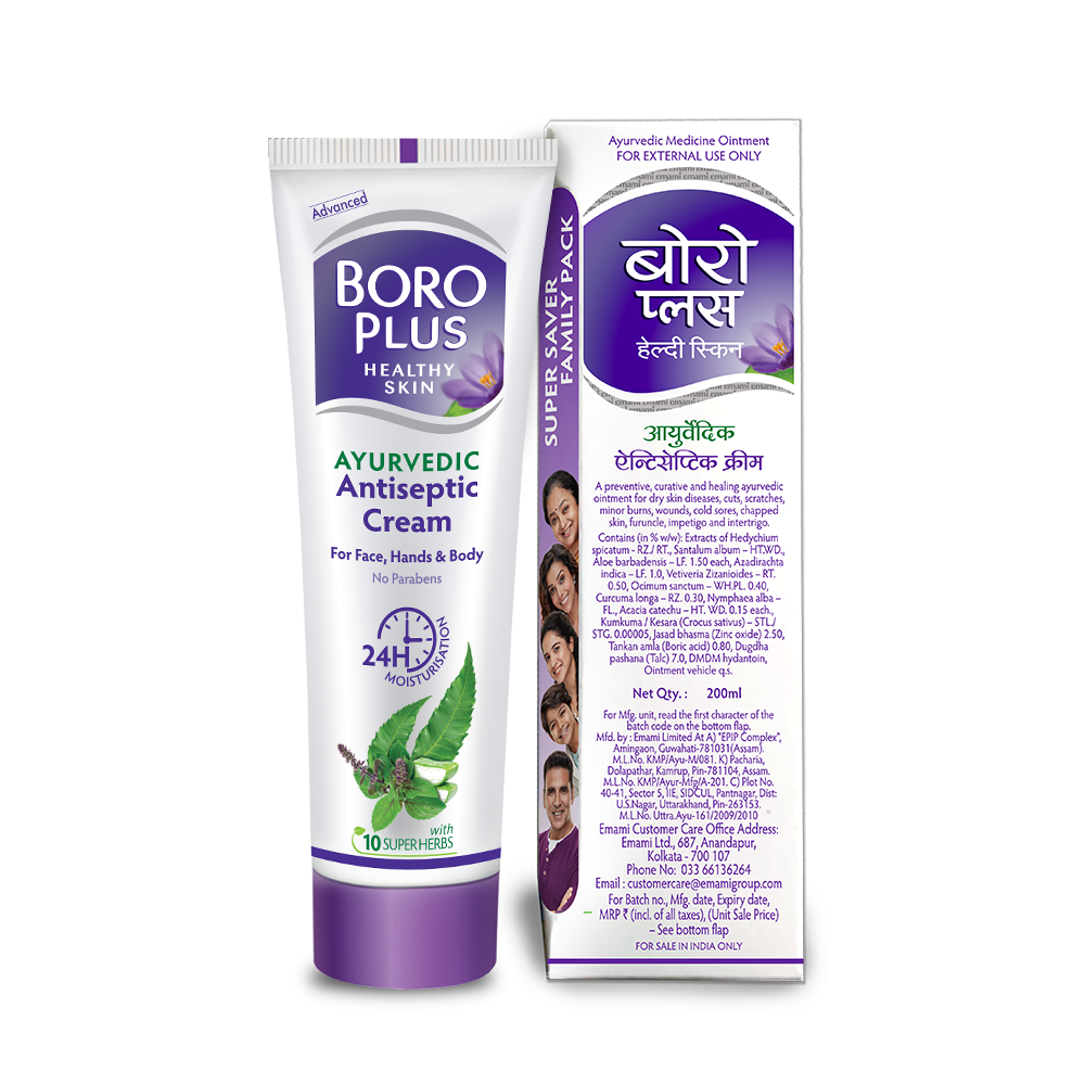 BoroPlus Ayurvedic Antiseptic Cream (200ml) – Boroplus healthy skin