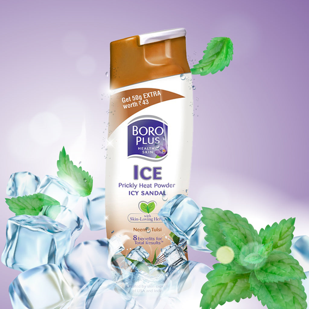 BoroPlus Prickly Heat Powder – Icy Sandal (150 gm) – Boroplus healthy skin